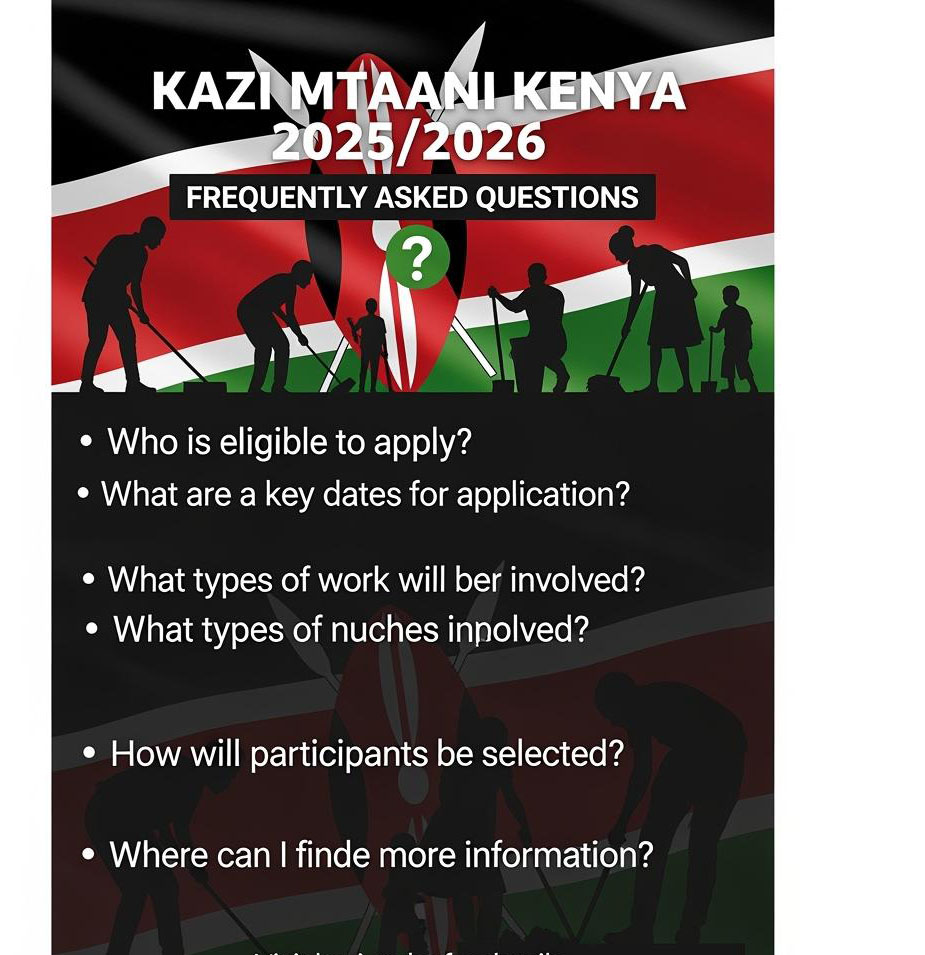 Kazi Mtaani Kenya 2025/2026 – Frequently Asked Questions